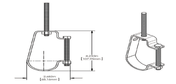 1-5/8" Indoor Horizontal Hanger Single Line