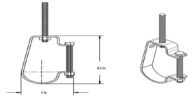 4-1/16" Indoor Horizontal Hanger, Single Line